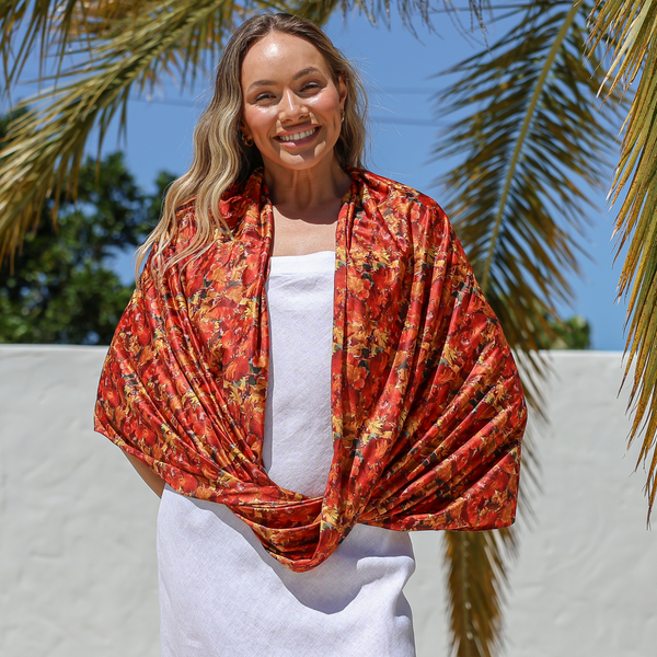 Australia’s most popular Sun Scarf. All-weather UV scarf. Autumn Leaves ...