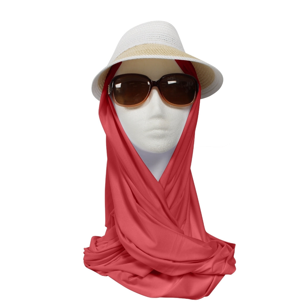 Australia’s most popular Sun Scarf. All-weather UV scarf. Sugar Coral ...